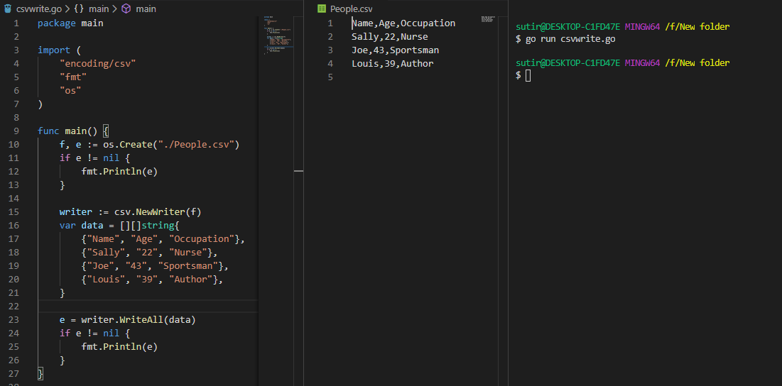 Reading And Writing Csv Files In Golang Golang Docs